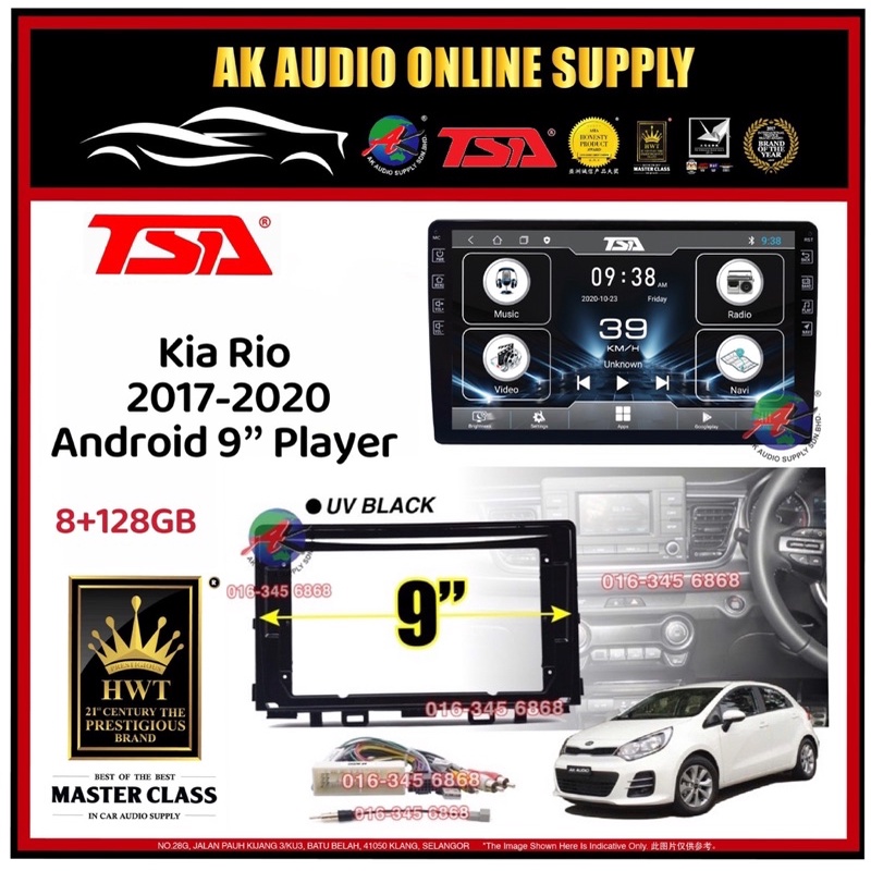 🎁Free AHD Camera 🎁 8Ram + 128GB 4G DSP Carplay TSA Kia Rio 2017 - 2020 Android 9'' inch TS10 Car ...