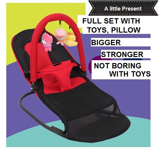 Big & Strong Baby Bouncer (Full Set) cradle crip baby swing bed, buaian ...