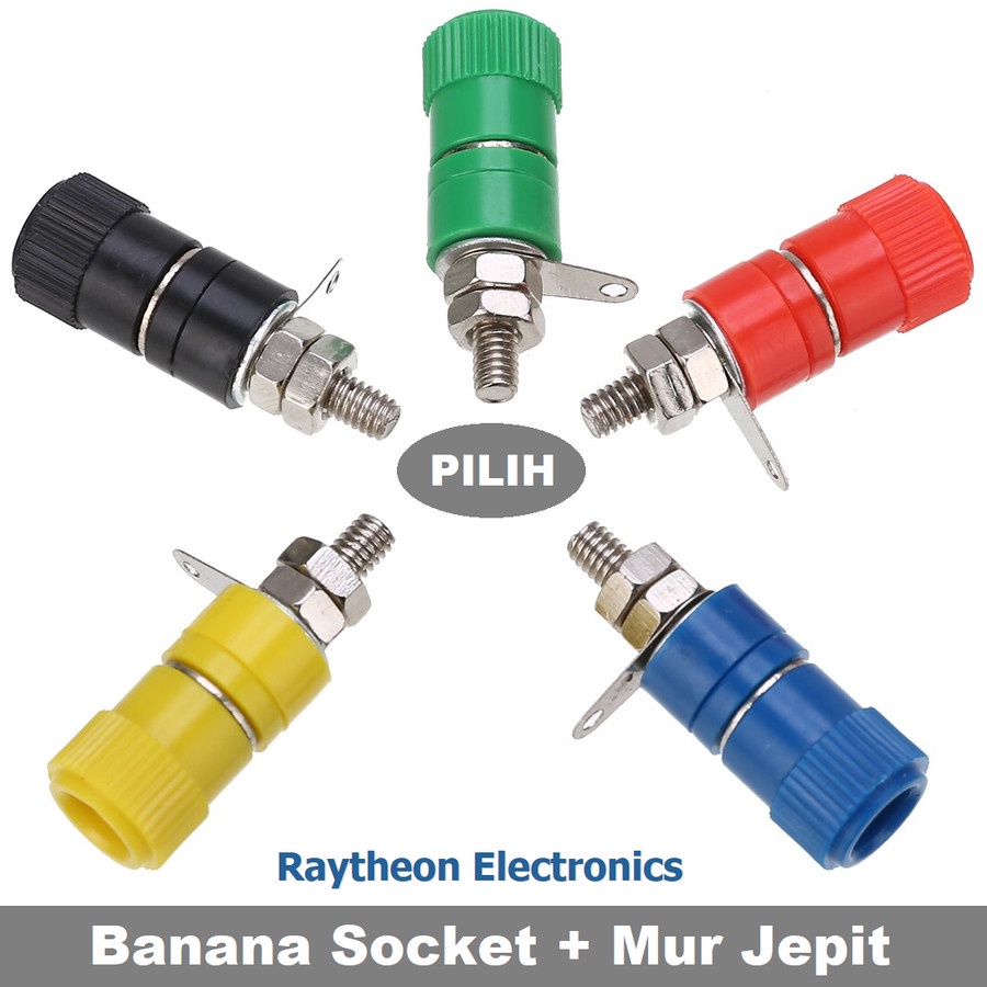 Banana Plug Female Socket Connector Speaker Jack Terminal Clamp 4 ...