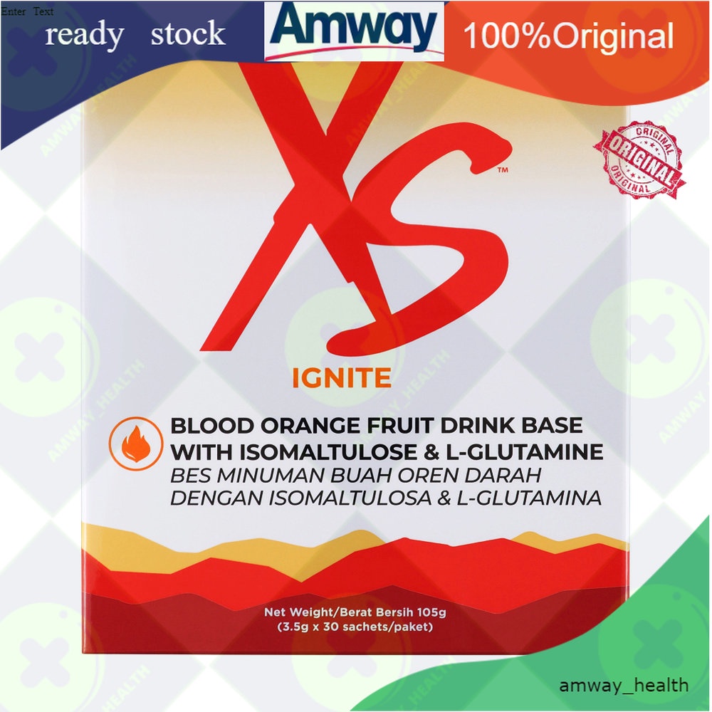With IsomAmway XS Ignite Blood Orange Fruit Drink Basealtulose & L ...