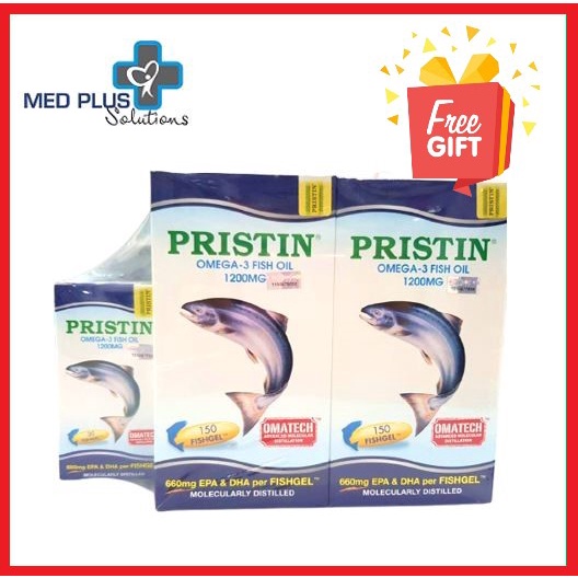 Pristin Omega 3 Fish Oil 1200mg 150's PROMO (Halal) EXTRA GIFT | Shopee ...