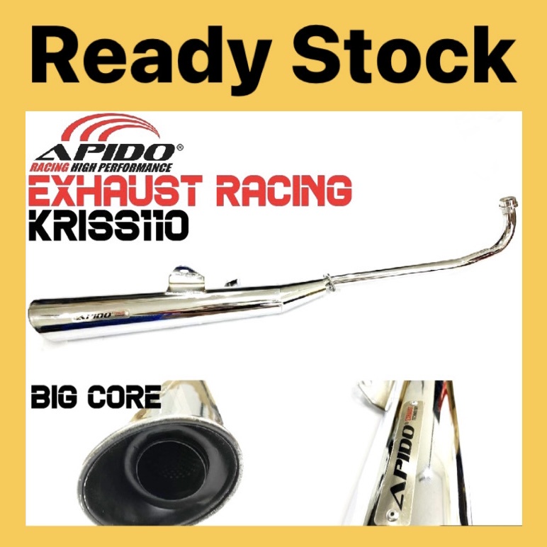 MODENAS KRISS110 KRISS 110 OPEN RACING EXHAUST EKZOS EXZOS STD STANDARD CUTTING BIG BORE HOLDE ...