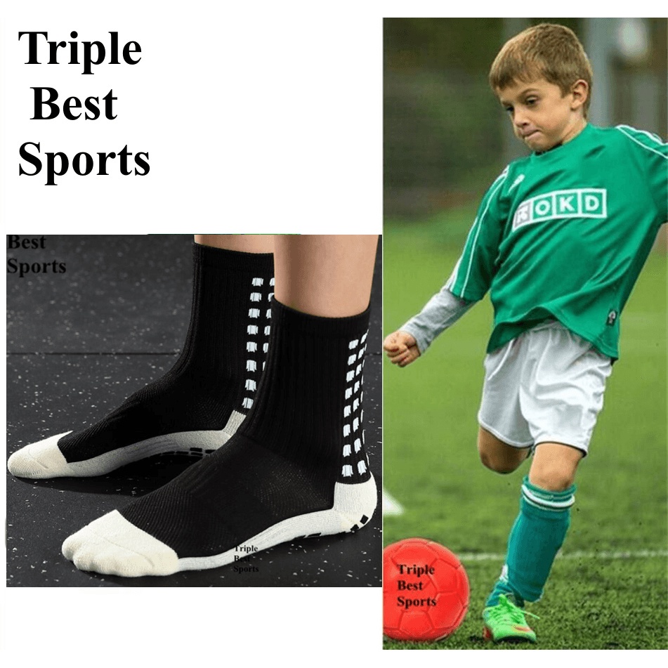 stokin bola anti slip badminton sport football socks kids futsal sepak ...