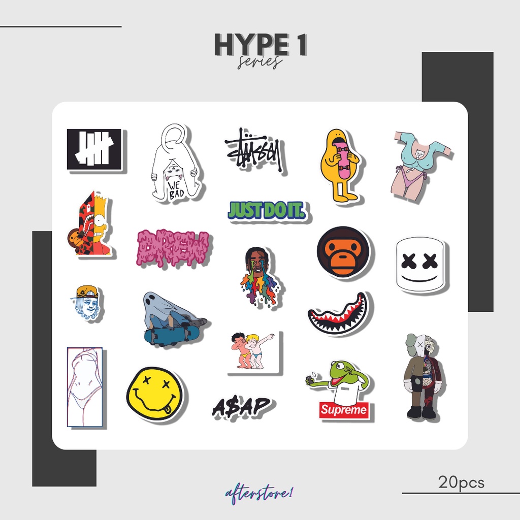 [HYPE 1] AESTHETIC STICKER | Tumblr STICKER | Sticker PACK | Laptop Sticker | Hp Stickers ...