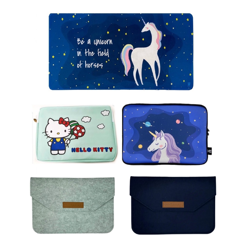 14 inch Laptop Sleeve Tablet Case "Line Friends" Yellow Unicorn ...