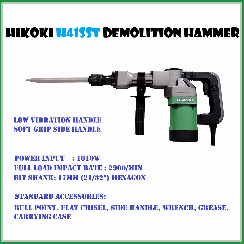 H41SST HIKOKI DEMOLITION HAMMER | Shopee Malaysia