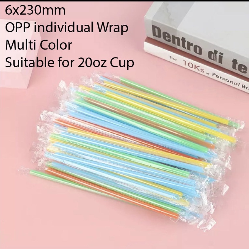 (READY STOCK)Coffee Boba Milk Tea PP Straw Café Supplies 21cm Length ± ...