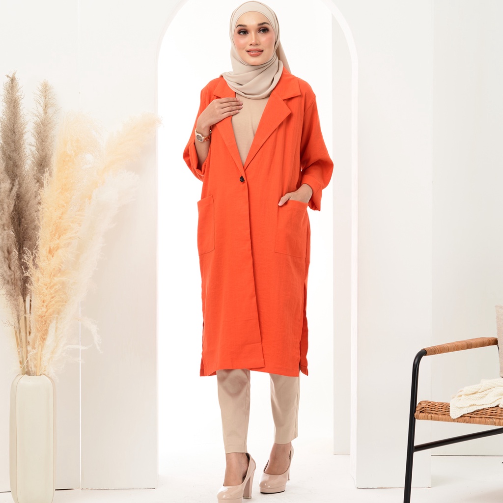 TRENCH COAT NAURAA ( CALLAACLOSET ) | Shopee Malaysia