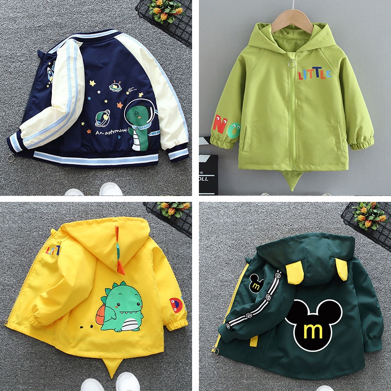 Children's Spring Autumn Casual Thin Coat Baby Girls Cute Hooded Jacket ...