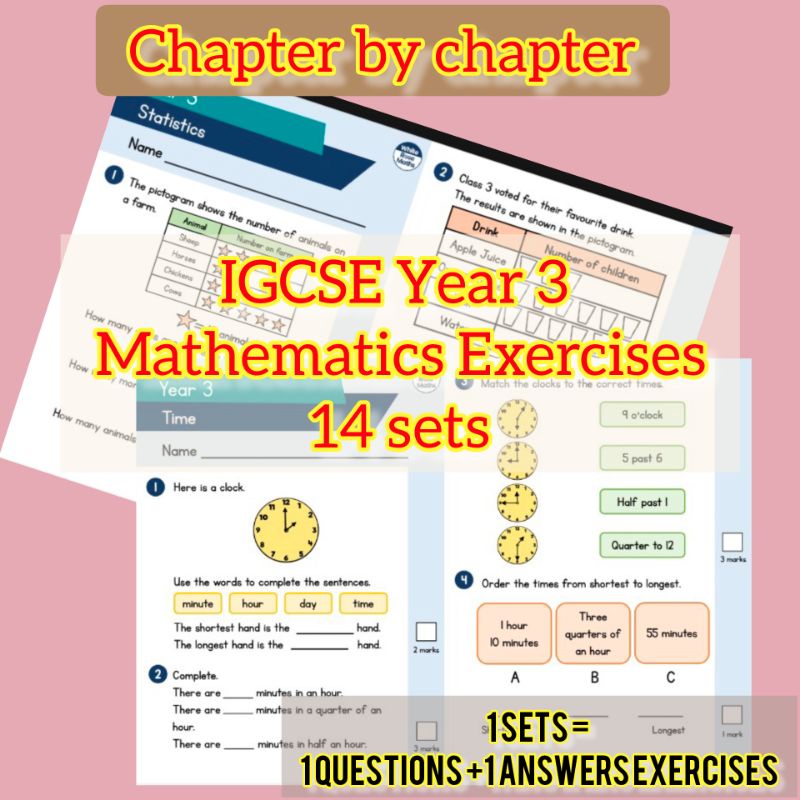 🌈 Igcse Exercises Igcse Year 3 Mathematics Exercises 12 Sets 1set 1 Answers Paper 1 