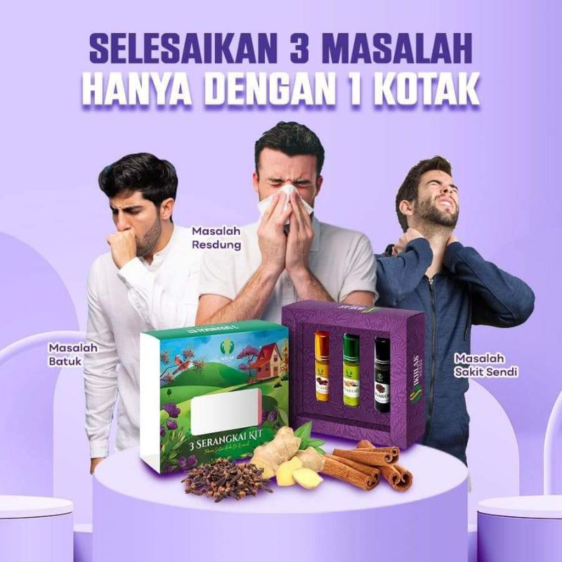 3 SERANGKAI KIT IKHLAS OIL ARAI OIL WAGAS OIL ORIGINAL | Shopee Malaysia