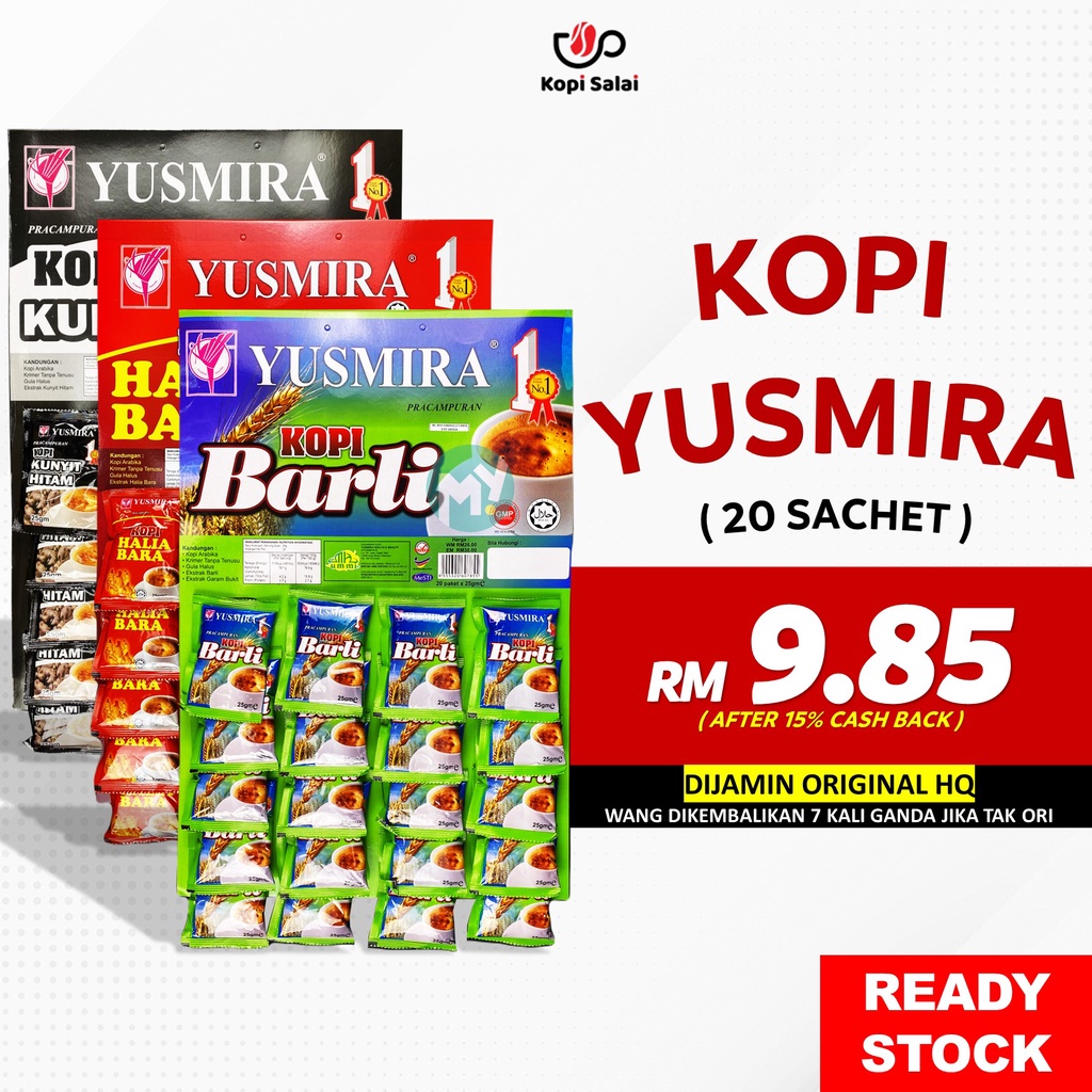 🔥𝗢𝗥𝗜𝗚𝗜𝗡𝗔𝗟 🇲🇾 | YUSMIRA KOPI PAPAN 20 SACHET | KOPI PAPAN YUSMIRA ...