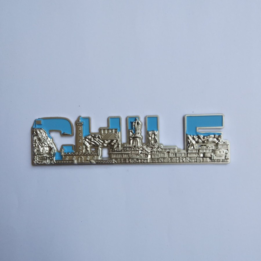 Metal Fridge Magnet Mounting souvenir Chile Latin America Country ...