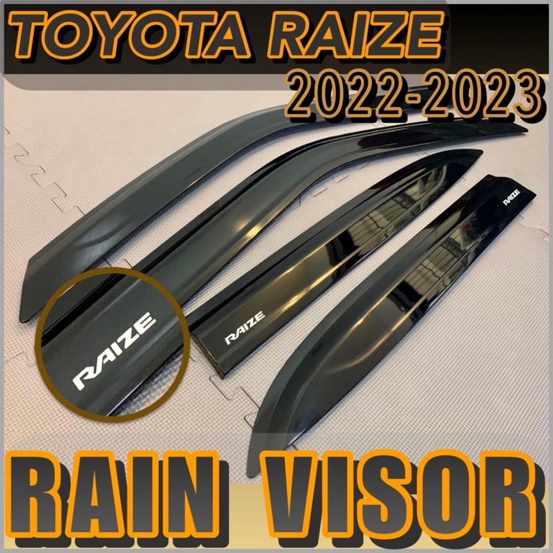 TOYOTA RAIZE 2022-2023 RAIN VISOR (raize accessories) | Shopee Malaysia