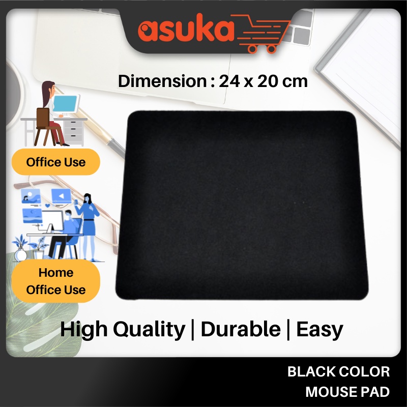 BLACK COLOR MOUSE PAD (MSPAD-OPT05) | Shopee Malaysia