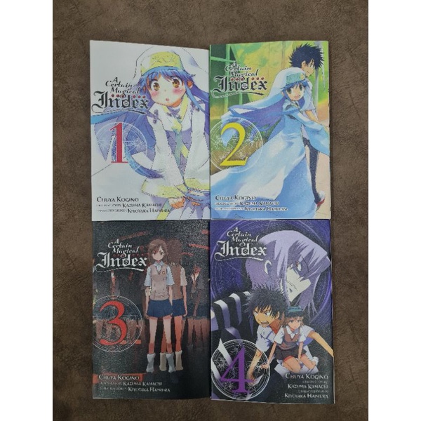 Manga : A Certain Magical Index volume 1-4 (English Version) | Shopee ...