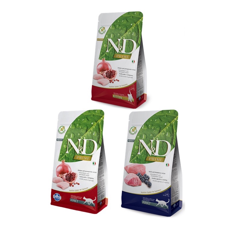 Repack 1KG | Farmina N&D Prime Cat Food Chicken & Lamb | Adult & Kitten ...