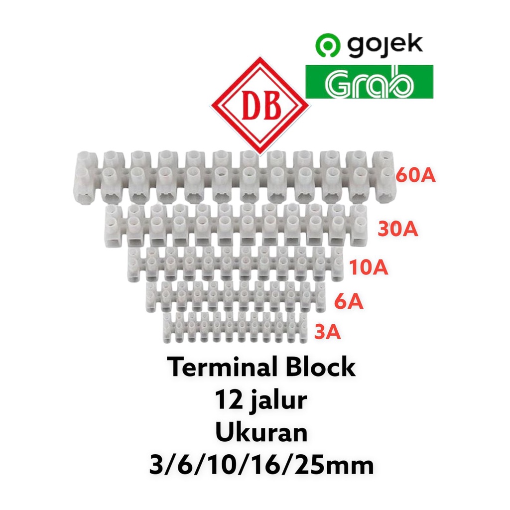 Db 12-line Electrical Block TERMINAL Block/Cable Connector/ | Shopee ...