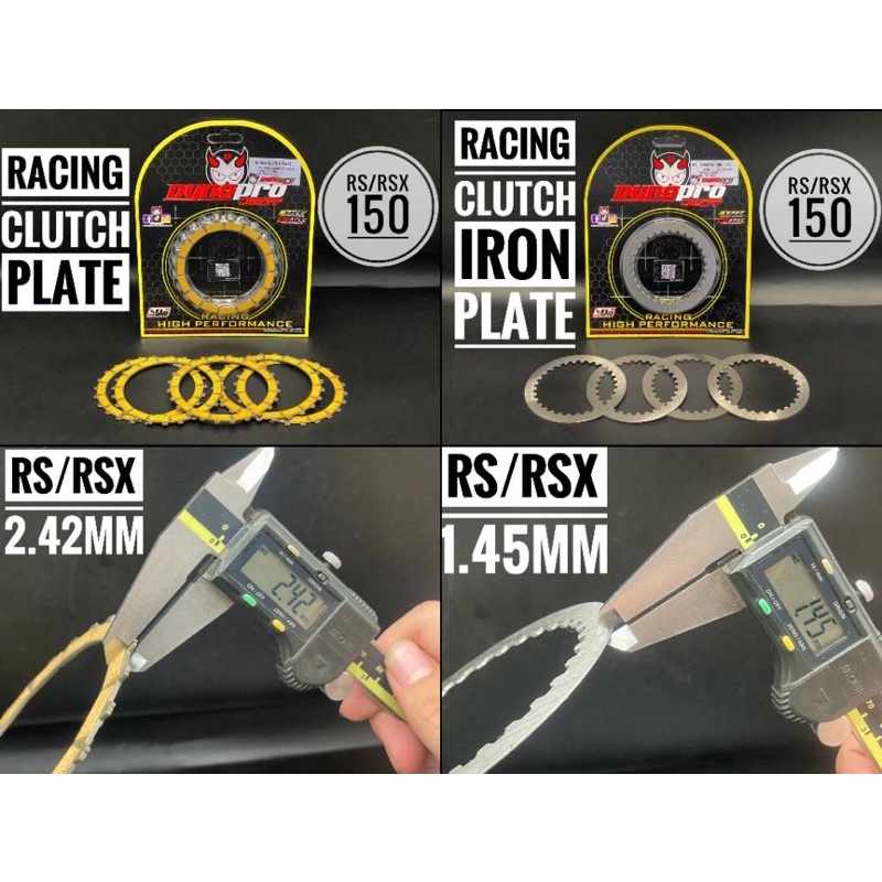 DYNO PRO DYNOPRO HONDA RS150 RSX150 CLUTCH PLATE CLUTCH DISC SET ...