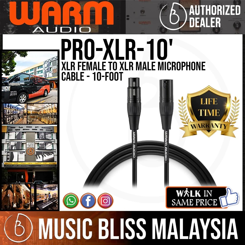 Warm Audio Pro Series XLR Cable 10 feet - 3m (Pro-XLR-10') | Shopee ...