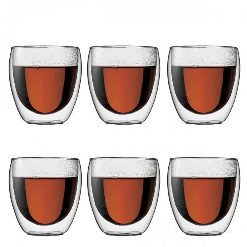 BODUM 4558-10-12 PAVINA Double wall glass 250ml Set of 6 4558-10-12J | Shopee Malaysia