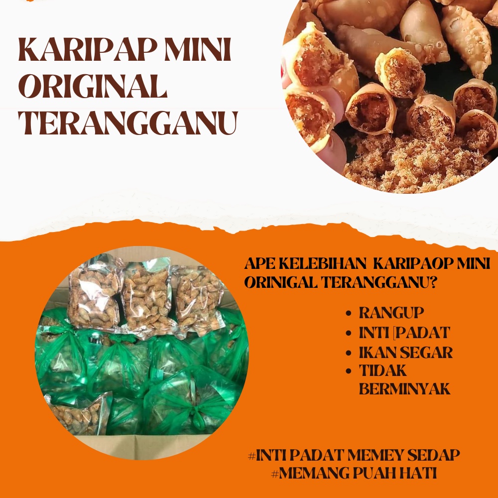 "Karipap Mini Original Terangganu" 50 biji per [pack] #Pior Ganu#Trust ...