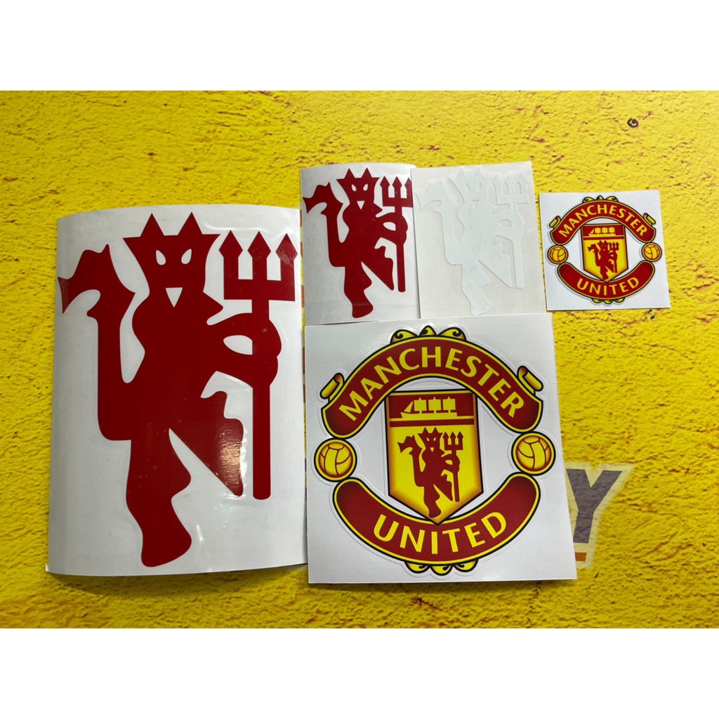 Sticker MUFC Manchester United Football Club Red Devil【HIGH QUALITY ...