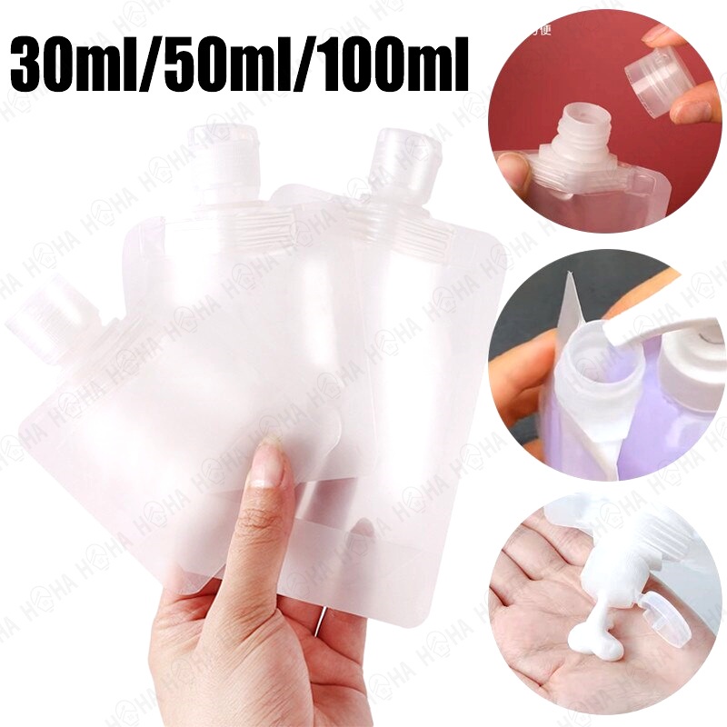 【Thickened】 30/50/100ml Portable Travel Lotion Dispenser Bag Packaging ...