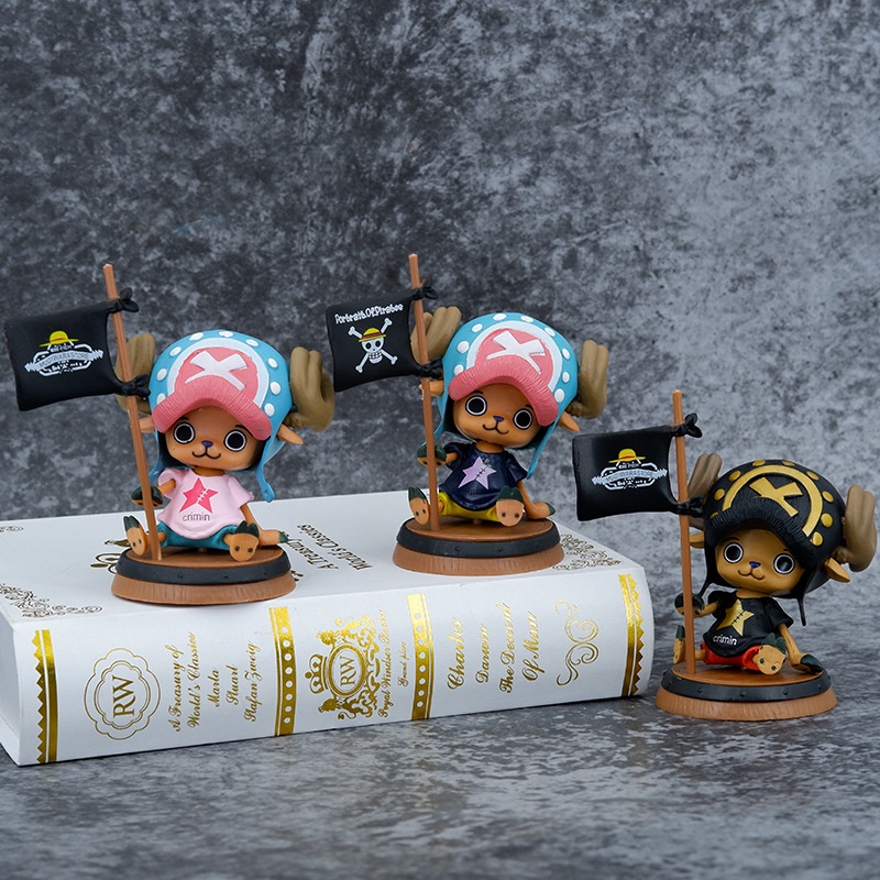 11cm Anime One Piece Banner Tony Tony Chopper PVC Figure Toy Collection ...