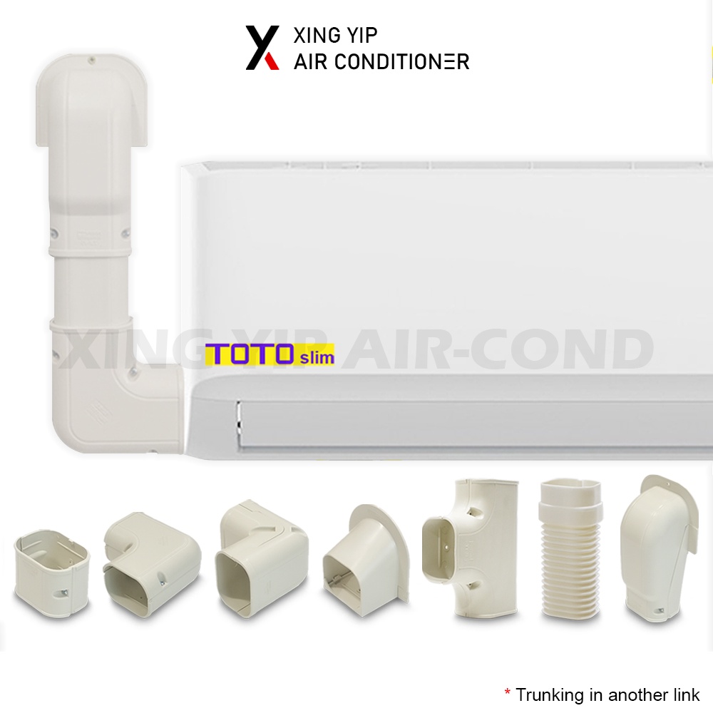 Toto Slim Air Cond Lineset Cover System (Fitting 75MM) | Shopee Malaysia
