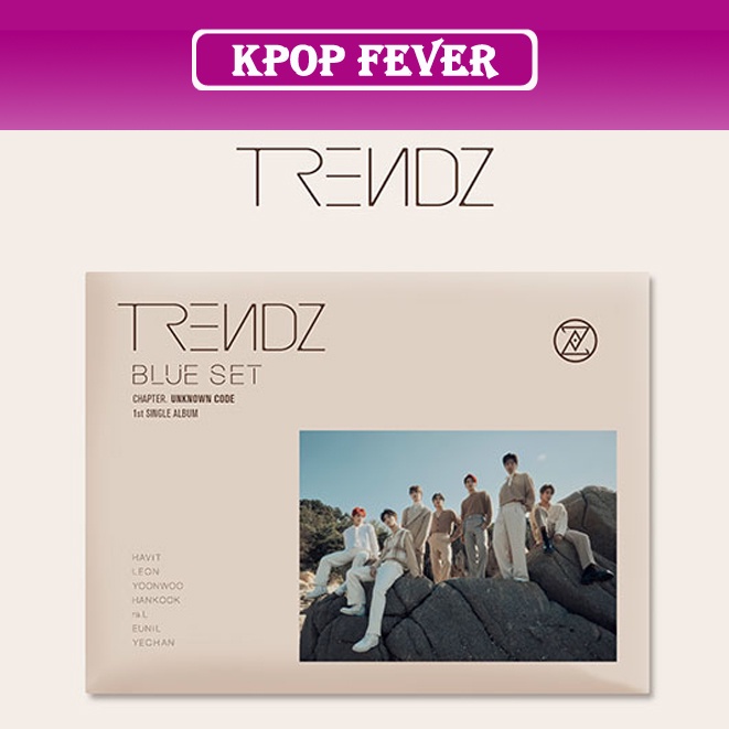 TRENDZ - BLUE SET CHAPTER. UNKNOWN CODE (1ST SINGLE ALBUM) CD PHOTOBOOK ...