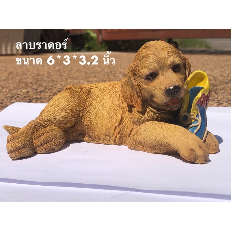 Handmade Resin Figurines Cute Labrador Dogs Refined Work Realistic ...