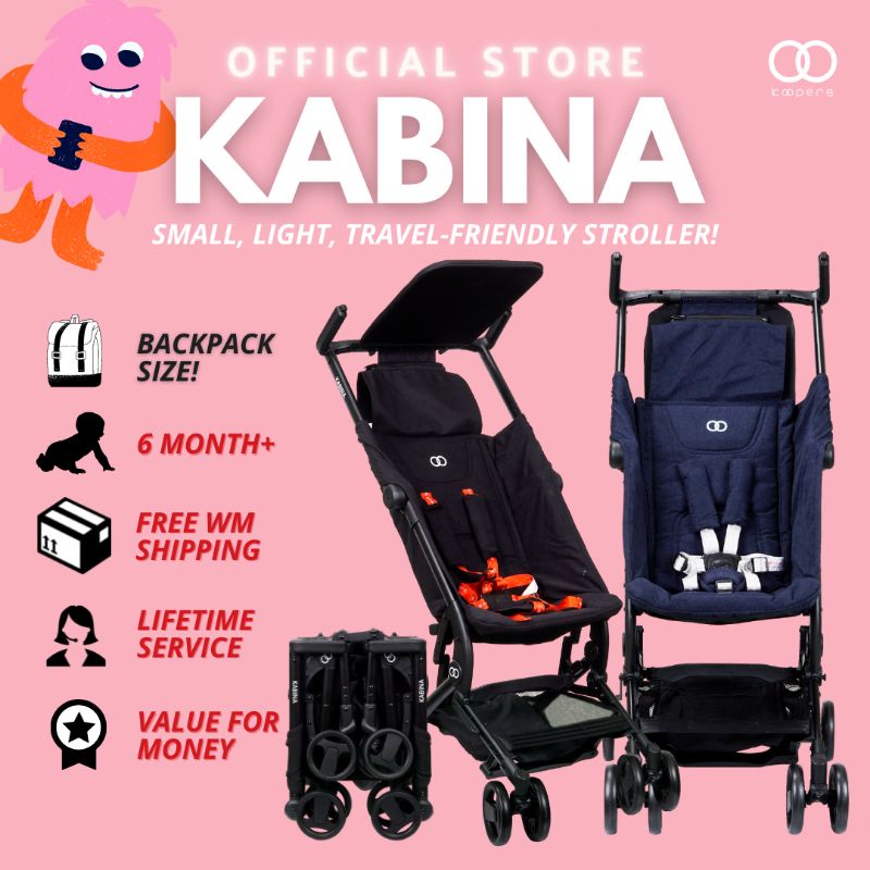 (FREE Stroller Bag Backpack) Koopers Kabina Compact Fold Cabin Size ...