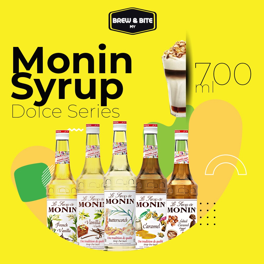 Monin Coffee syrup 700ml Caramel/Vanilla/Butterscotch/French Vanilla ...