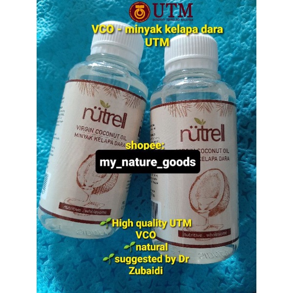 🔥NUTRELL UTM VCO-MINYAK KELAPA DARA UTM🔥HIGH quality UTM research product | Shopee Malaysia