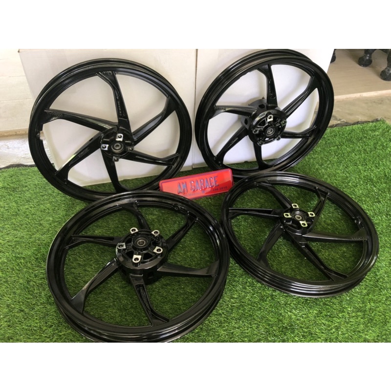 Sport rim enkei 6 batang bunga lawang PNP Y15 Y16 hitam kilat 1.6-1.85 y15zr y16zr | Shopee Malaysia