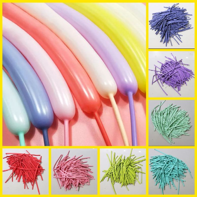 Pastel Worm Balloons | Shopee Malaysia