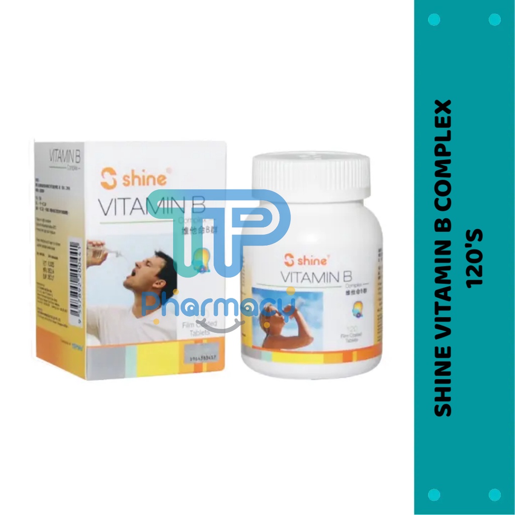 SHINE VITAMIN B COMPLEX 120'S (For energy / Metabolism) | Shopee Malaysia