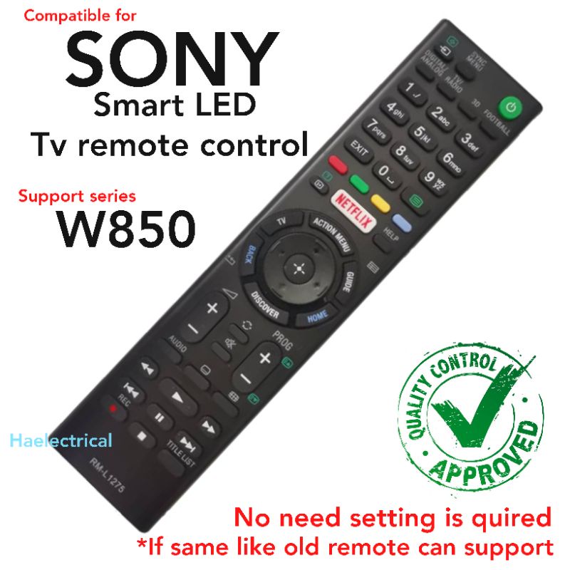 sony Smart LED tv remote control W850 series | Shopee Malaysia