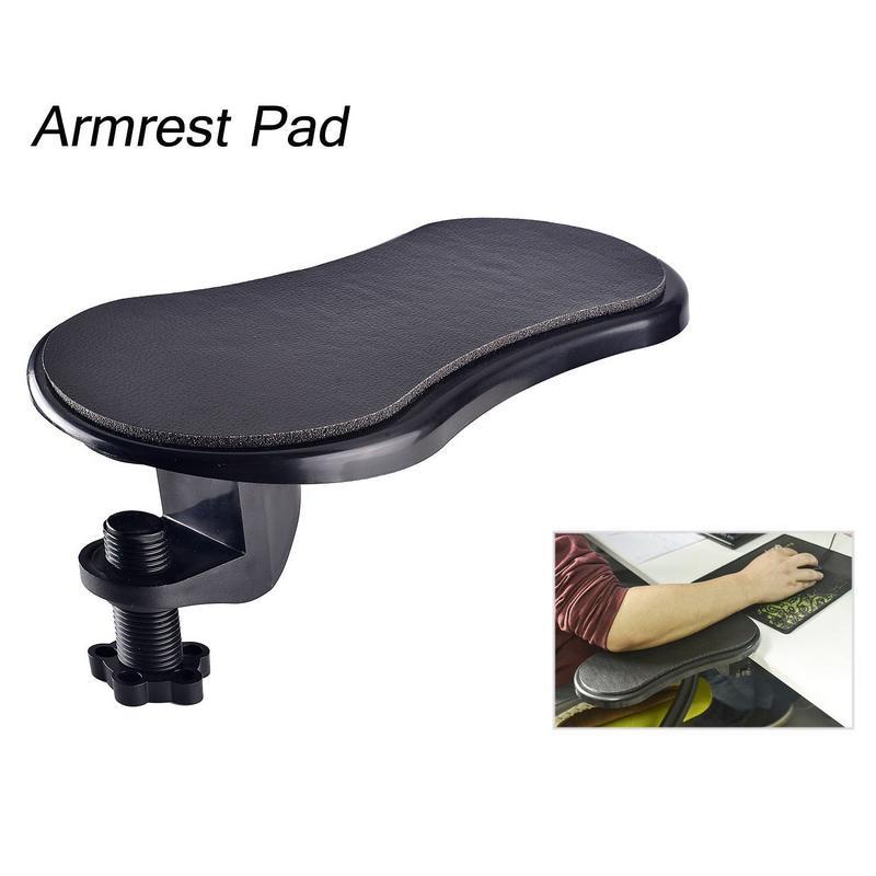 Desk Attachable Computer Table Arm Support Mouse Pads Arm Wrist Rests ...