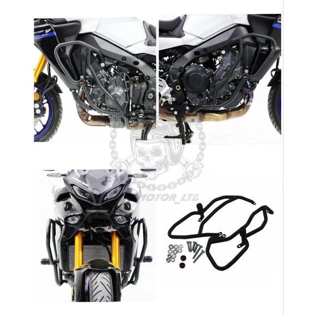 YAMAHA MT09 2021 2022 TRACER9 GT 900 CRASH BAR + ENGINE GUARD SLIDER ...