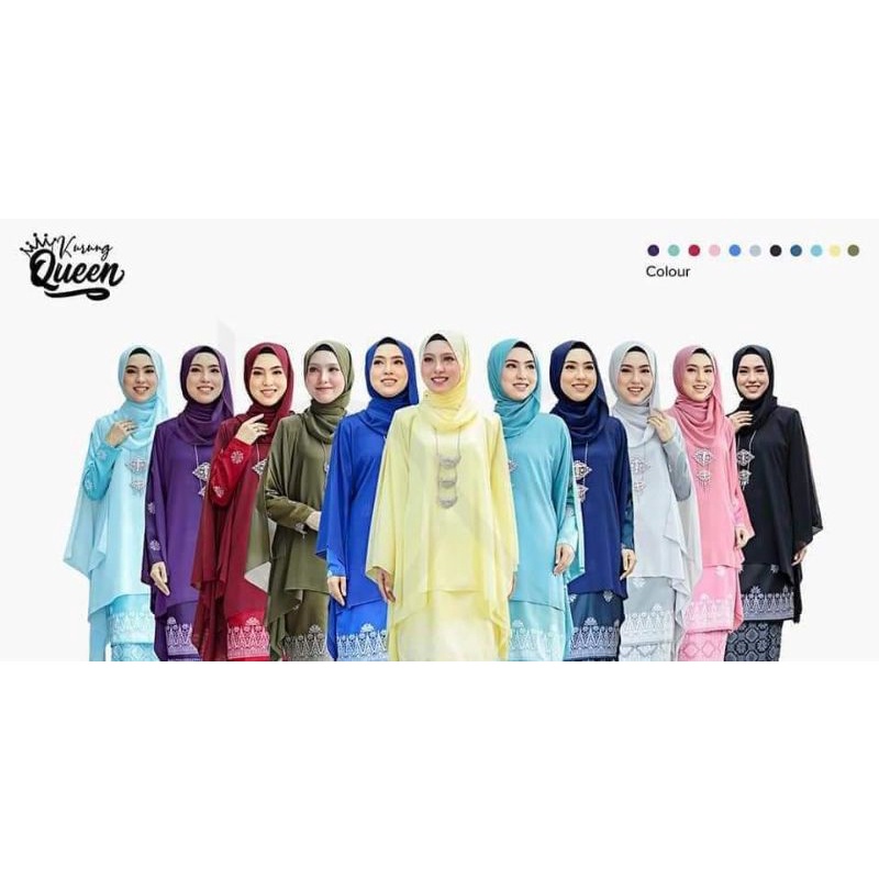 CAPE PERMAISURI AGONG KURUNG QUEEN EKSKLUSIF VIRAL KAIN CHIFFON ...