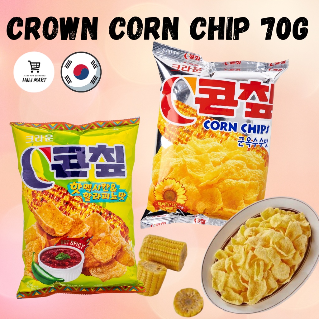 Crown Corn Chip 70g Original | Hot Mexican Jalapino | Shopee Malaysia