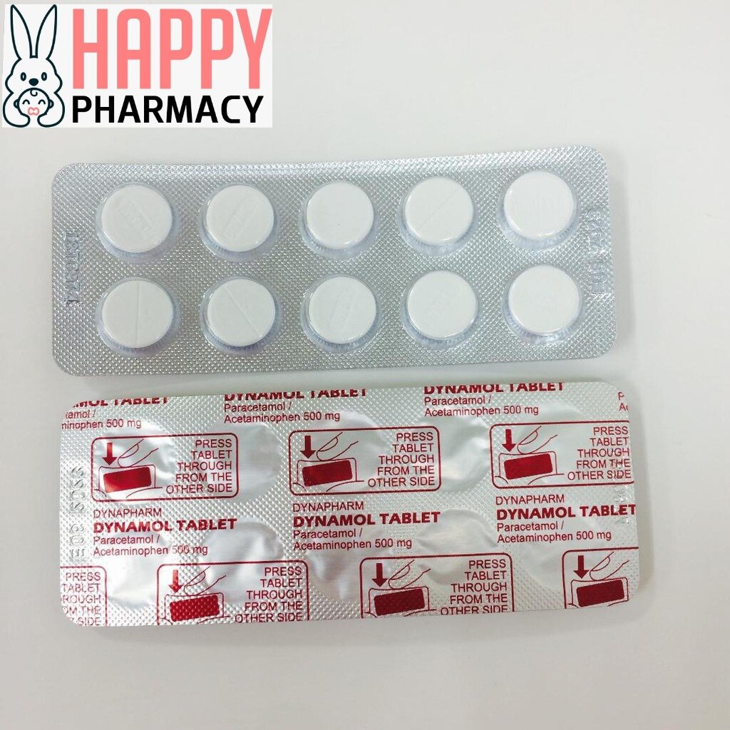 DYNAMOL 500MG 10'S [EXP:7/2027] DYNAMOL 500 DYNAPHARM PARACETAMOL ...