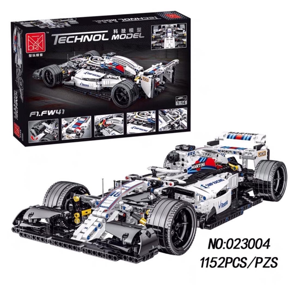Mork Model 023004 Technic Formula One Car 1: 10 (White) - MOC-31313 ...