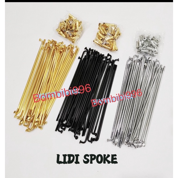 Alloy Spoke Aksesori Needle Lidi Rims Lidi Alloy Rims Gold & Chrome ...