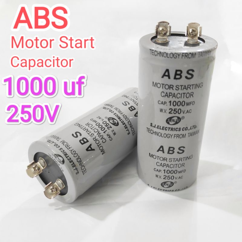 1000uf 250Vac Motor Start Capacitor kapasitor air compressor | Shopee ...