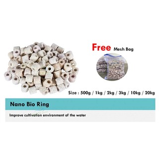 SLEN 3 KG 1kg Nano Ceramic Bio Filter Media Bio Ring Aquarium Porous ...