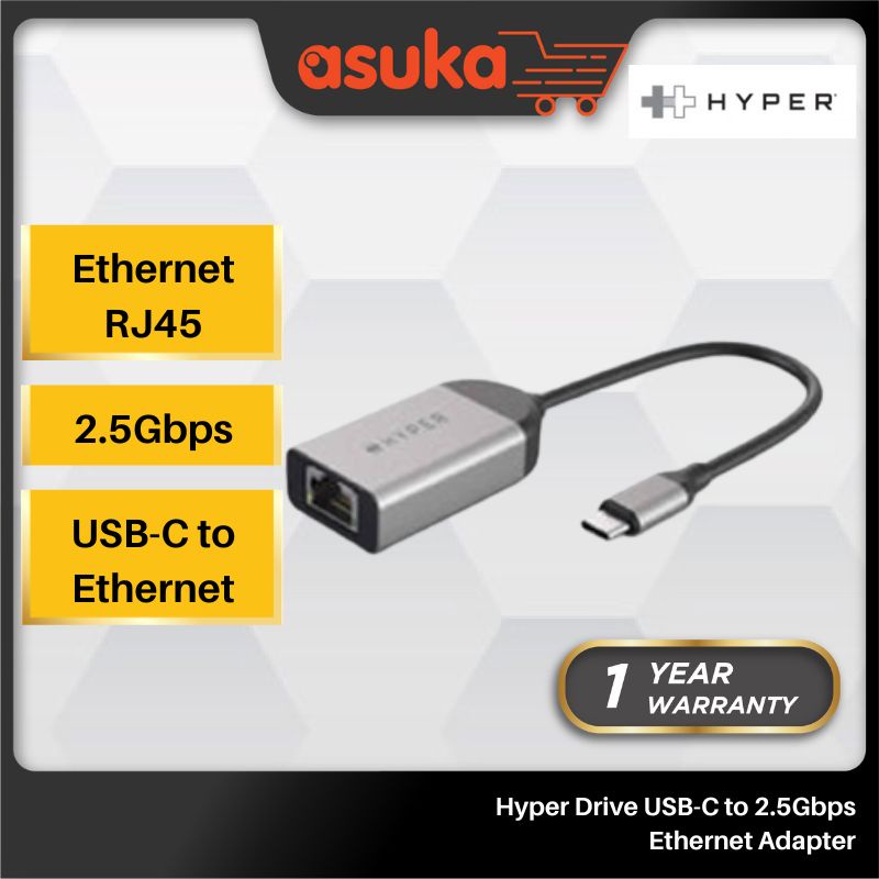 Hyper Drive USB-C to 2.5Gbps Ethernet Adapter (HD425B-GL-50) | Shopee ...