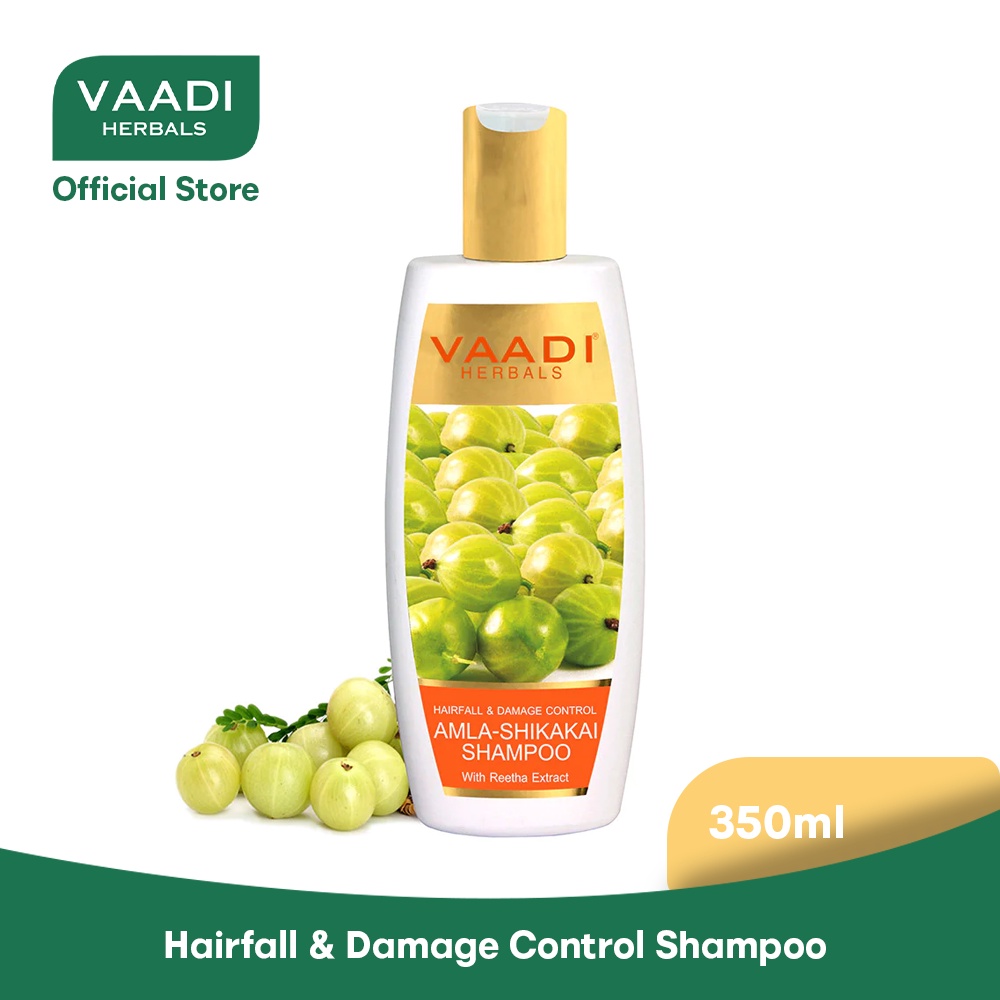 VAADI HERBALS Hair Fall & Damage Control Shampoo With Triple Action ...